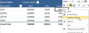 Pivot Table Number Formatting | MyExcelOnline