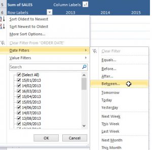 Filter a Pivot Table by Dates | MyExcelOnline