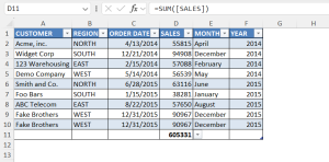 Excel Table: Total Row Calculations | MyExcelOnline