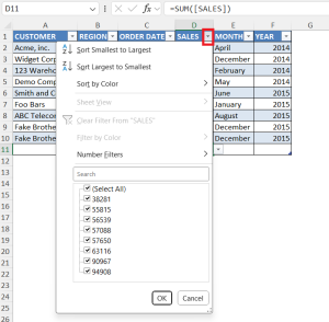 Excel Table: Total Row Calculations | MyExcelOnline