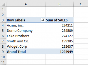 Excel Pivot Top 5 Customers | MyExcelOnline
