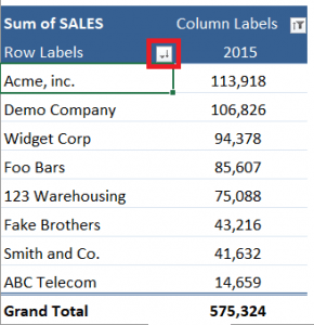 Excel Pivot Top 5 Customers | MyExcelOnline