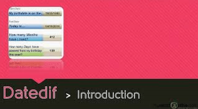 Datedif Function Introduction In Excel Free Microsoft Excel Tutorials