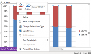 100% Stacked Column Chart | MyExcelOnline