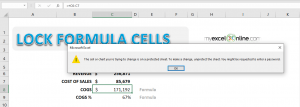 How to Lock Formula Cells in Excel | MyExcelOnline