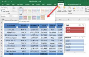Excel Table Slicers | MyExcelOnline