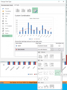 Benchmark Chart in Excel 2013 | MyExcelOnline