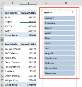 Connect Slicers To Multiple Excel Pivot Tables | MyExcelOnline