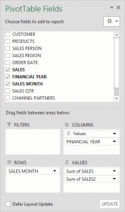 Calculate Difference between Two Pivot Tables | MyExcelOnline