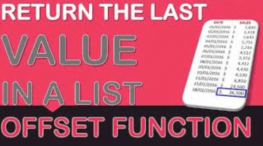 Return The Last Value In A Column With The Offset Function Free Microsoft Excel Tutorials