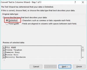 Split First & Last Name Using Text to Columns | MyExcelOnline