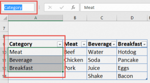 INDIRECT Function for Conditional Drop Down List Excel