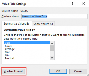 Excel Pivot Table Percentage of Row Total | MyExcelOnline