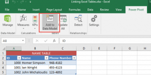 Linking Excel Tables in Power Pivot | MyExcelOnline