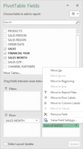 Show The Percent of Difference From Previous Years With Excel Pivot ...