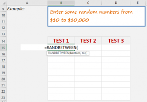 RANDBETWEEN Function | MyExcelOnline