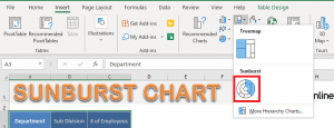 Create an Excel Sunburst Chart With Excel 2016 | MyExcelOnline