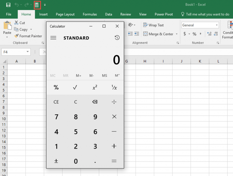 Add Calculator in Excel to the Toolbar | MyExcelOnline
