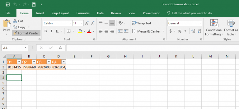 Create Pivot Columns Using Power Query Myexcelonline