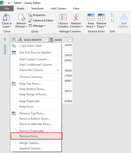 Remove Rows With Errors Using Power Query | Free Microsoft Excel Tutorials Remove Rows With Errors Using Power Query | Free Microsoft Excel Tutorials