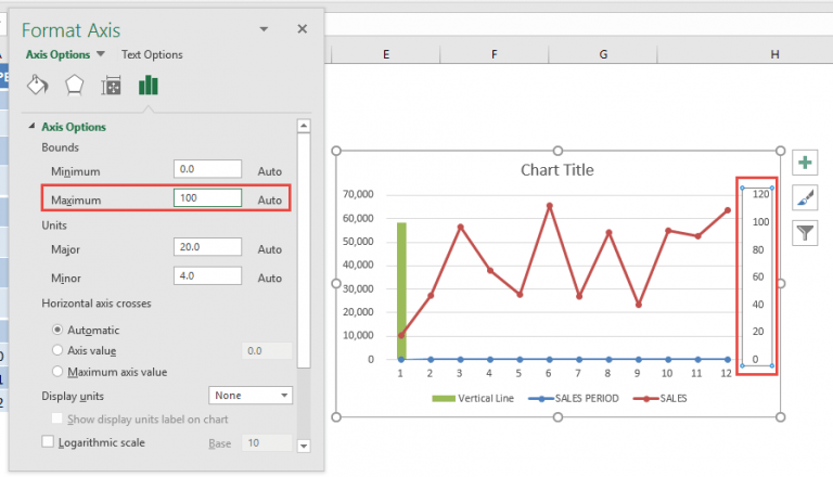 Add Vertical Date Line Excel Chart Myexcelonline