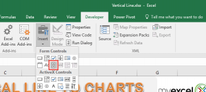 Add Vertical Date Line Excel Chart | MyExcelOnline