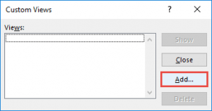 Quick Reports Using Excel Custom Views | MyExcelOnline
