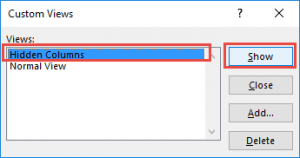 Quick Reports Using Excel Custom Views | MyExcelOnline