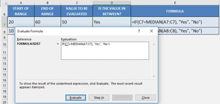 Evaluate Formulas Step By Step in Excel | MyExcelOnline