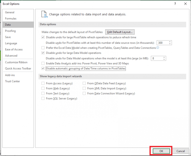 Group Dates in Pivot Table by Month