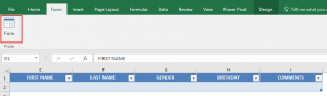 Create Form in Excel for Data Entry | MyExcelOnline