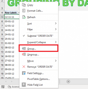Cannot group that selection in an Excel Pivot Table - SOLUTION!