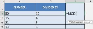 How to get Remainder in Excel using MOD Formula | MyExcelOnline