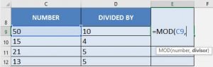 How to get Remainder in Excel using MOD Formula | MyExcelOnline