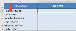 Excel Extract First Name From Full Name | MyExcelOnline