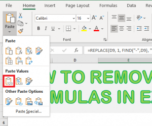 3 Quick Ways to Excel Remove Formula | MyExcelOnline