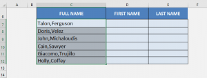 Excel Extract First Name From Full Name | MyExcelOnline