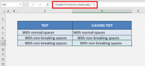 Excel Remove Trailing Spaces and Leading Spaces