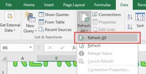 Refresh All Excel Pivot Tables | MyExcelOnline