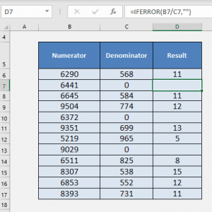 How to Divide in Excel with Division Formula