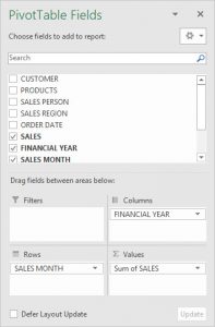 How to Show Pivot Table Fields | MyExcelOnline