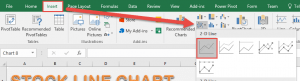 Stock Line Chart in Excel | MyExcelOnline