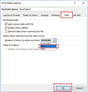 Delete & Clear Pivot Table Cache | MyExcelOnline
