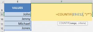 CountIf Formula in Excel | MyExcelOnline