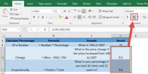 How to Calculate Percentage in Excel | MyExcelOnline