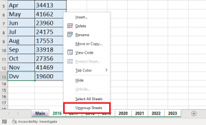 How to Excel Group Sheets | MyExcelOnline