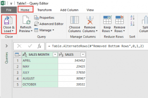 Remove Rows Using Power Query | MyExcelOnline