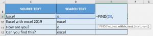FIND Formula in Excel | MyExcelOnline