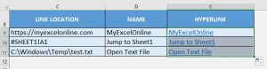 HYPERLINK Formula in Excel | MyExcelOnline