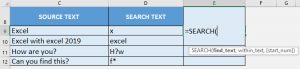 SEARCH Formula in Excel | MyExcelOnline